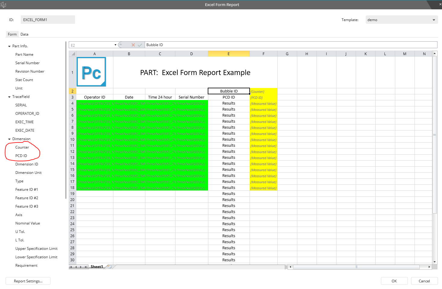 Excel Form Report With Tracefields (Video Tutorial)