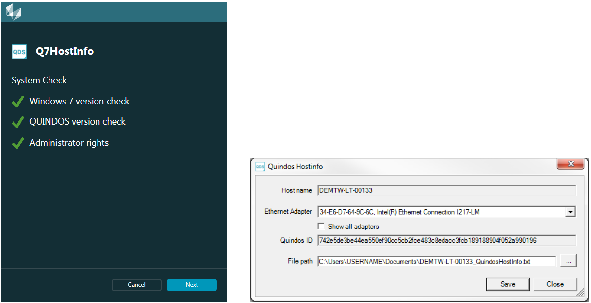 QUINDOS QUICKTIP LICENSE FILE