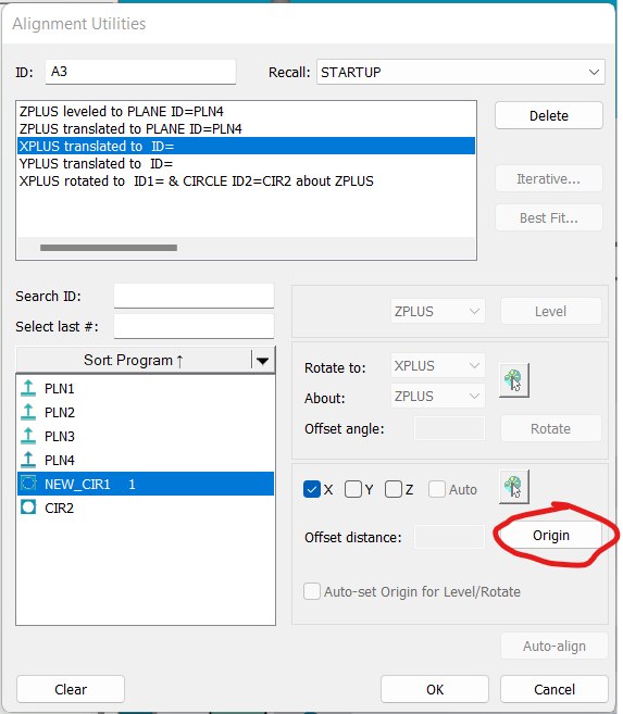 I am getting the PC-DMIS error message "The following alignments have ...