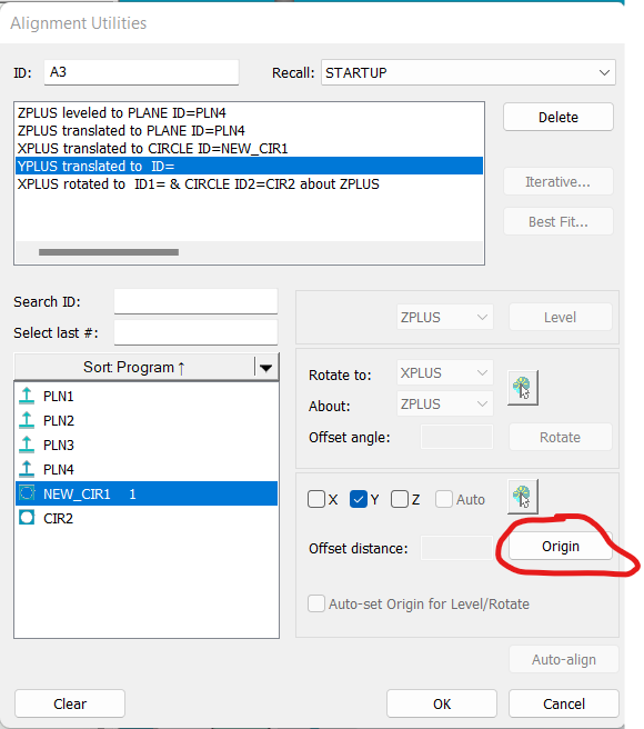 I am getting the PC-DMIS error message "The following alignments have ...