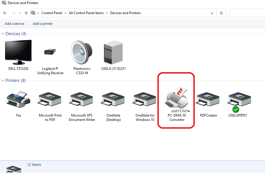 Instructions for restoring PDF printing if you are unable to print to PDF.
