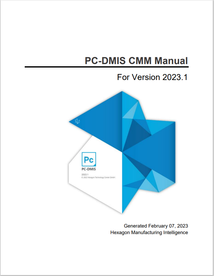 PC-DMIS 2023.1 CMM Manual