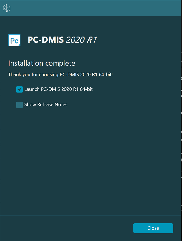 How do I install PC-DMIS 2020 R1?