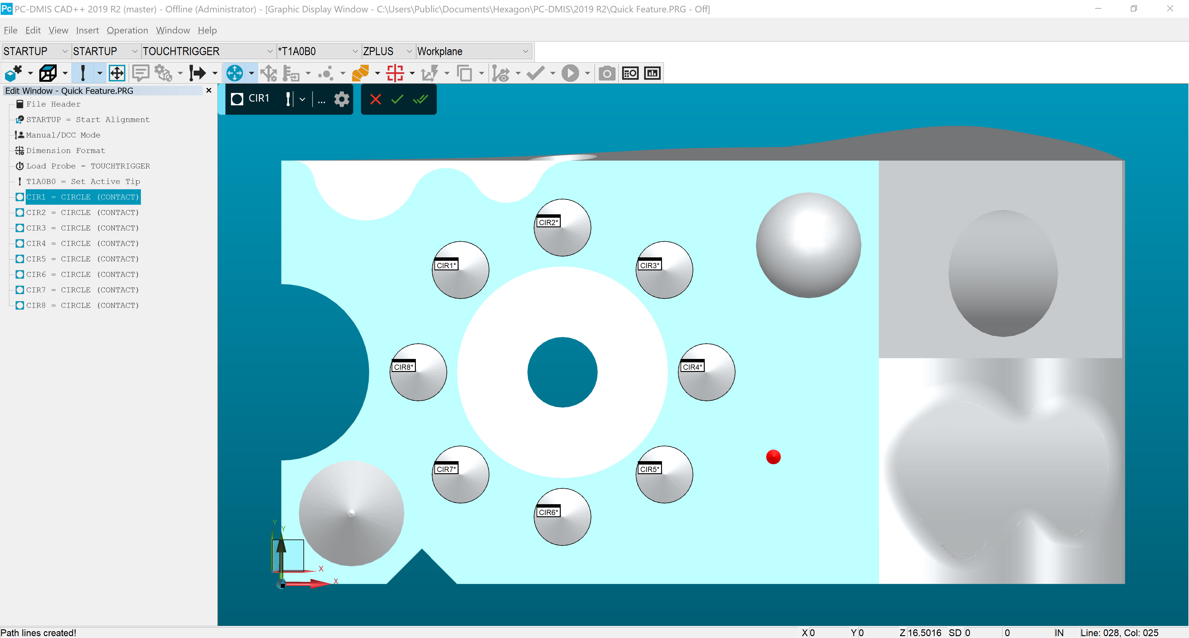 What's New In PC-DMIS 2019 R2? QuickFeature Measurement Strategy Widget