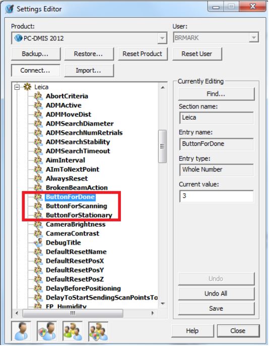 How do I change the T-Probe button assignments in PC-DMIS?