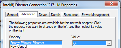 My LAN connection disconnects often, or says "unplugged" when the ...
