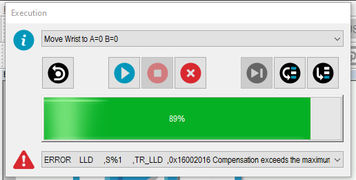 How to resolve the PC-DMIS error: "Compensation exceeds the maximum ...