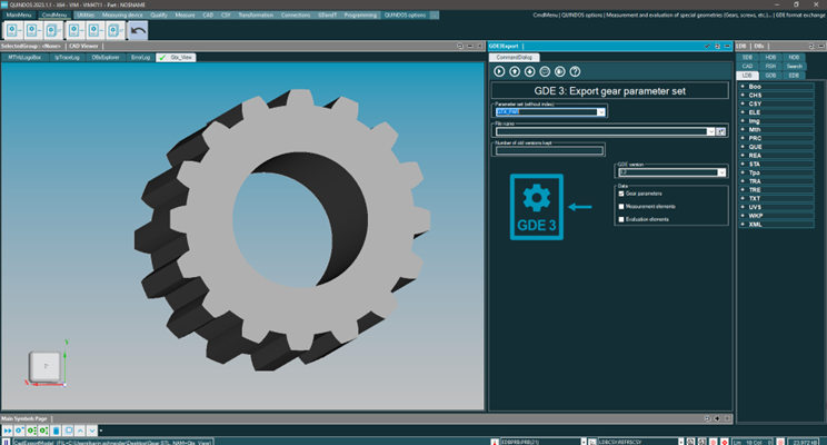 What’s New in QUINDOS 2023.1? Gear Data Exchange (GDE) version 3