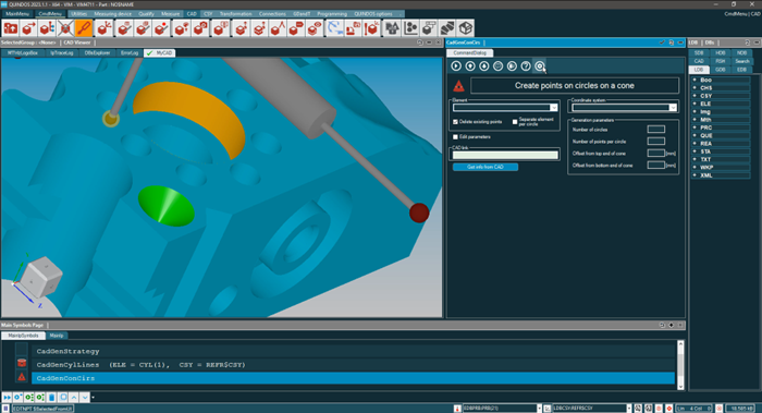 What S New In Quindos 2023 1 Smart Generation Of Measuring Strategies For Cylinders And Cones