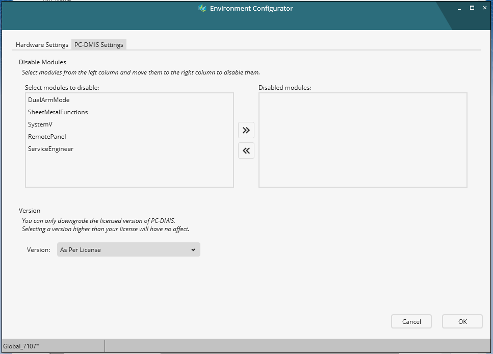 PC-DMIS Tips & Tricks: How to use the Environment Configurator
