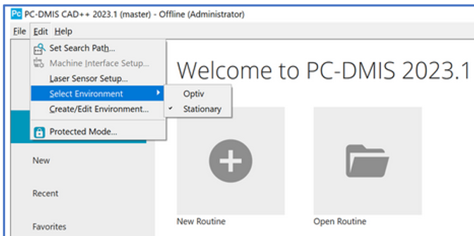 How do I connect my portable arm in PC-DMIS 2023.1? Where is the option ...