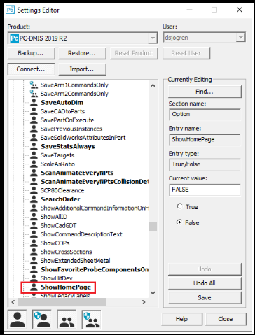 PC-DMIS registry settings related to crashing and sluggish performance