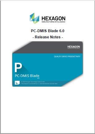 New Release! PC-DMIS Blade 6.0 available now!