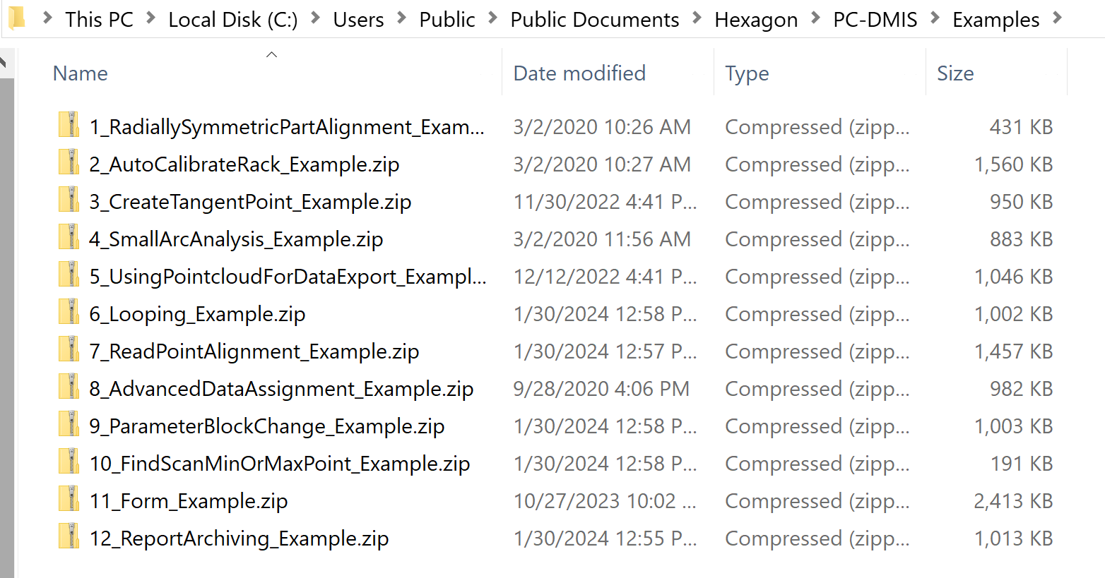 PC-DMIS - Discover - PC-DMIS Example Routines