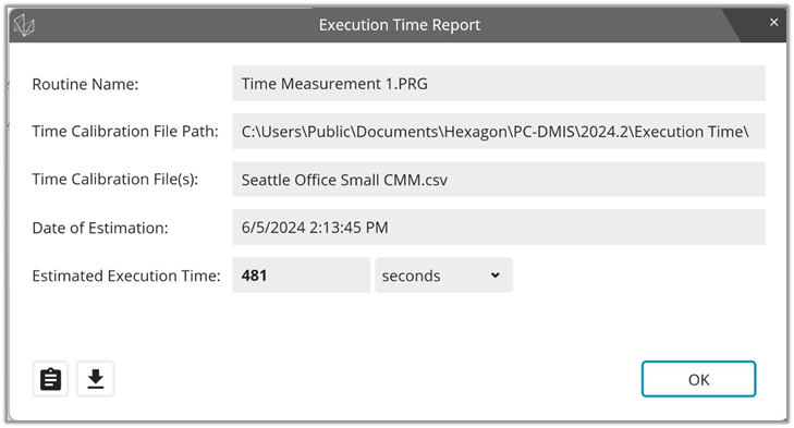 What S New In Pc Dmis 2024 2 Execution Time Estimation For Routines